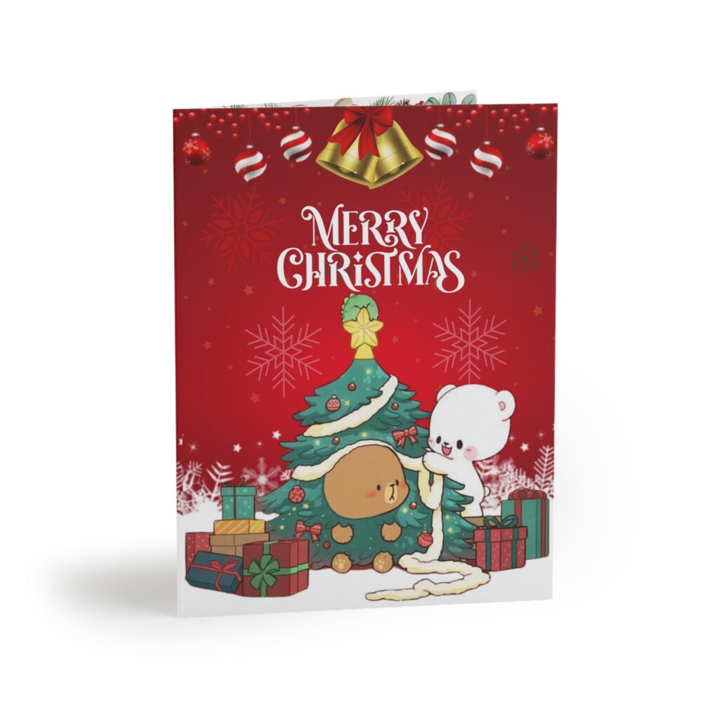 Milk Mocha Christmas Card - Heartwarming Holiday Greeting