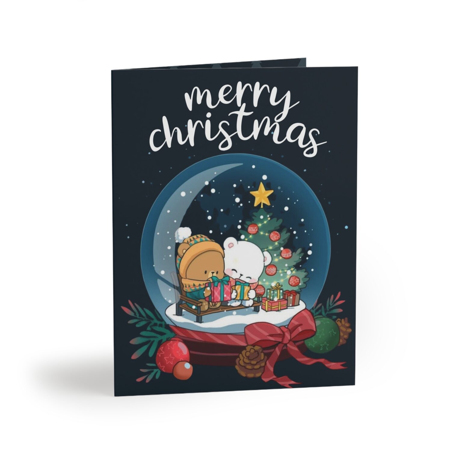 Milk Mocha Christmas Card - Heartwarming Holiday Greeting